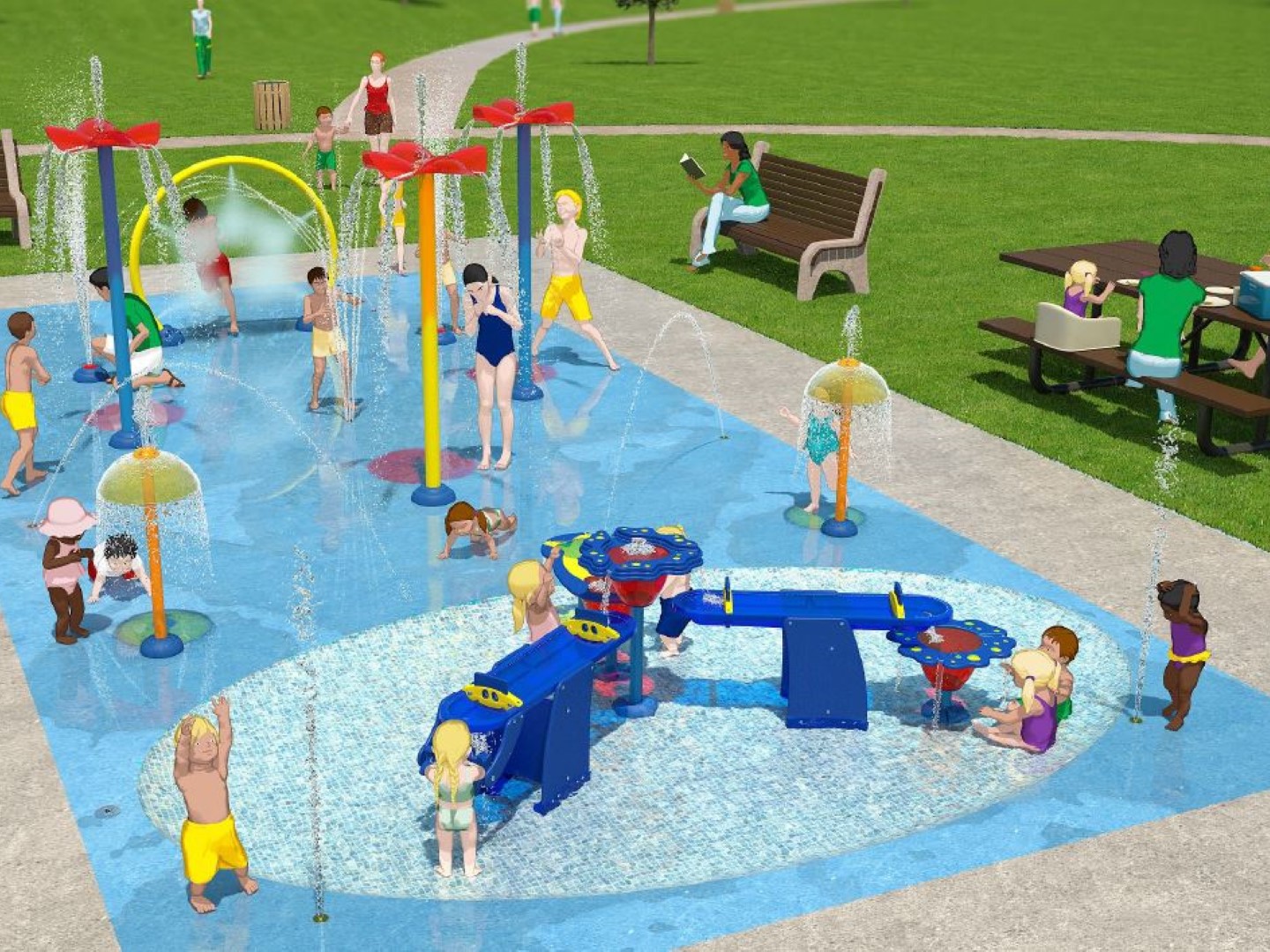 Crossley Park, Ripley - Ustigate Waterplay