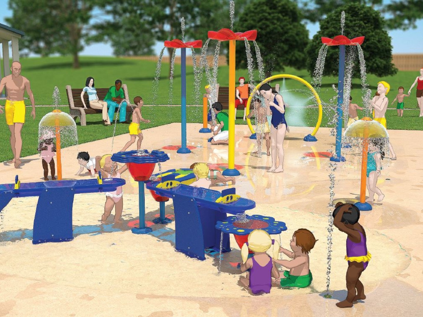 Crossley Park, Ripley - Ustigate Waterplay